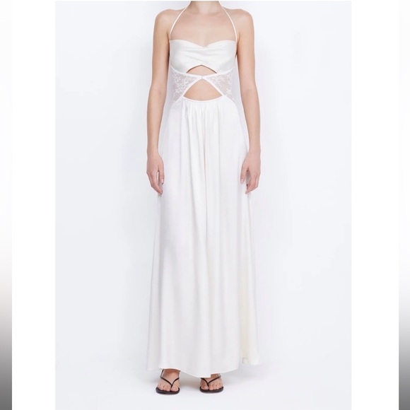 bec + bridge | Dresses | Bec Bridge Santal Halter Maxi Dress In Ivory ...